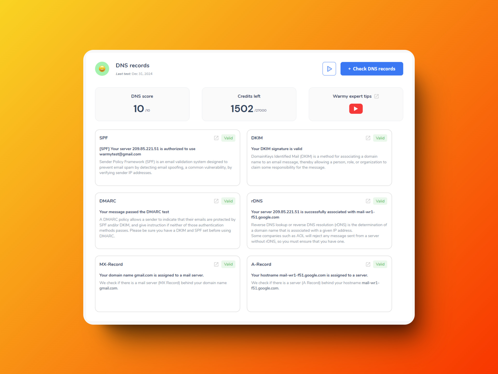 Comprehensive DNS Test
