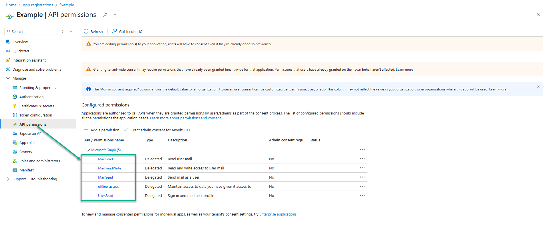 Connecting OAuth Outlook mailboxes via API