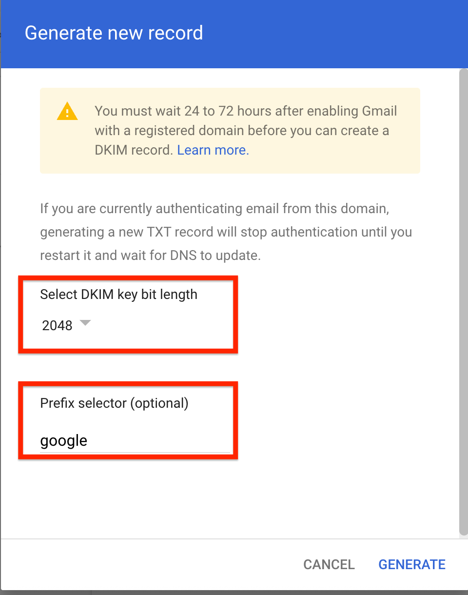 Google Workspace - SPF & DKIM Configuration